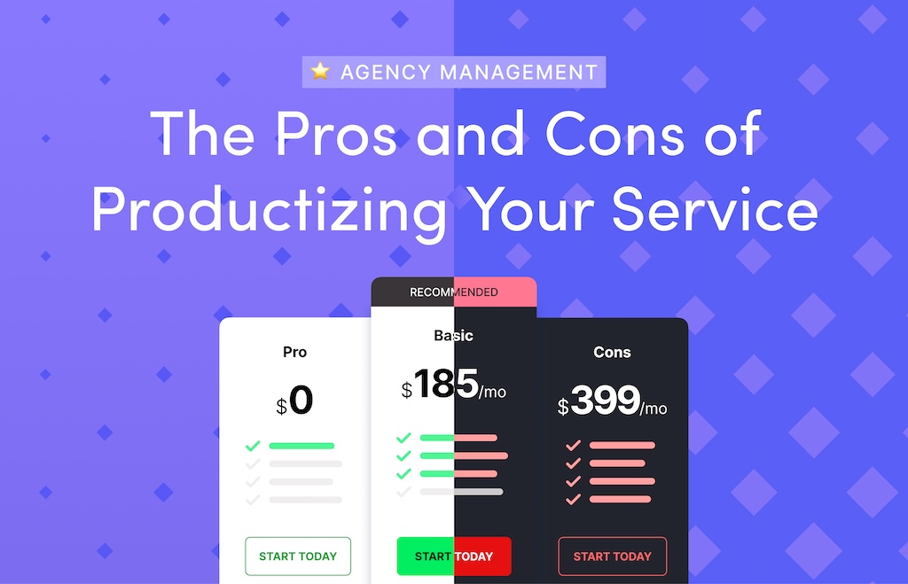 The Pros and Cons of Productizing Your Service - ManyRequests